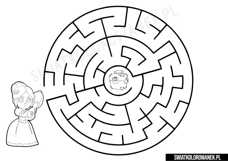 Labirynt dla dzieci - Darmowe kolorowanki do druku