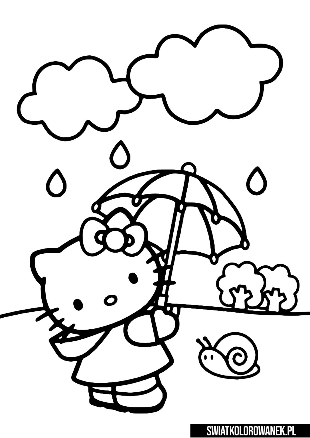 Hello Kitty Kolorowanki - Darmowe kolorowanki do druku