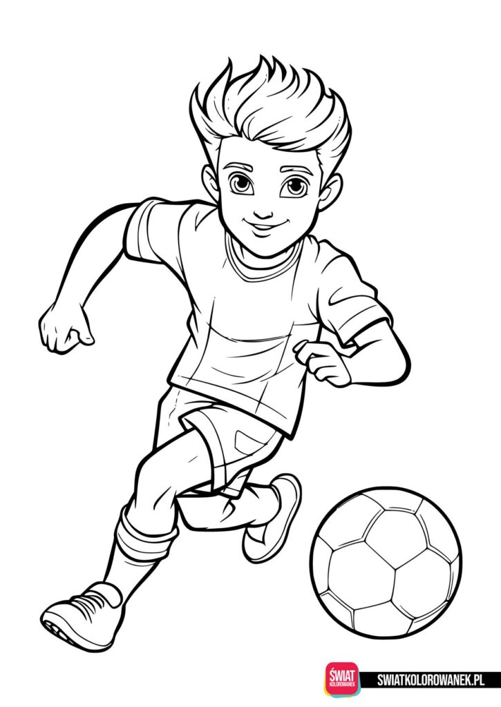 Kolorowanki piłkarskie - Darmowe kolorowanki do druku