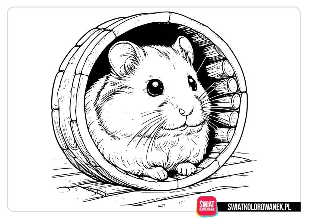 Kolorowanki chomiki - ŚwiatKolorowanek.pl
